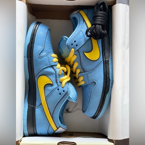 Nike | Shoes | Bubbles Powerpuff Nike Sb Dunks Blue Size 65 | Poshmark